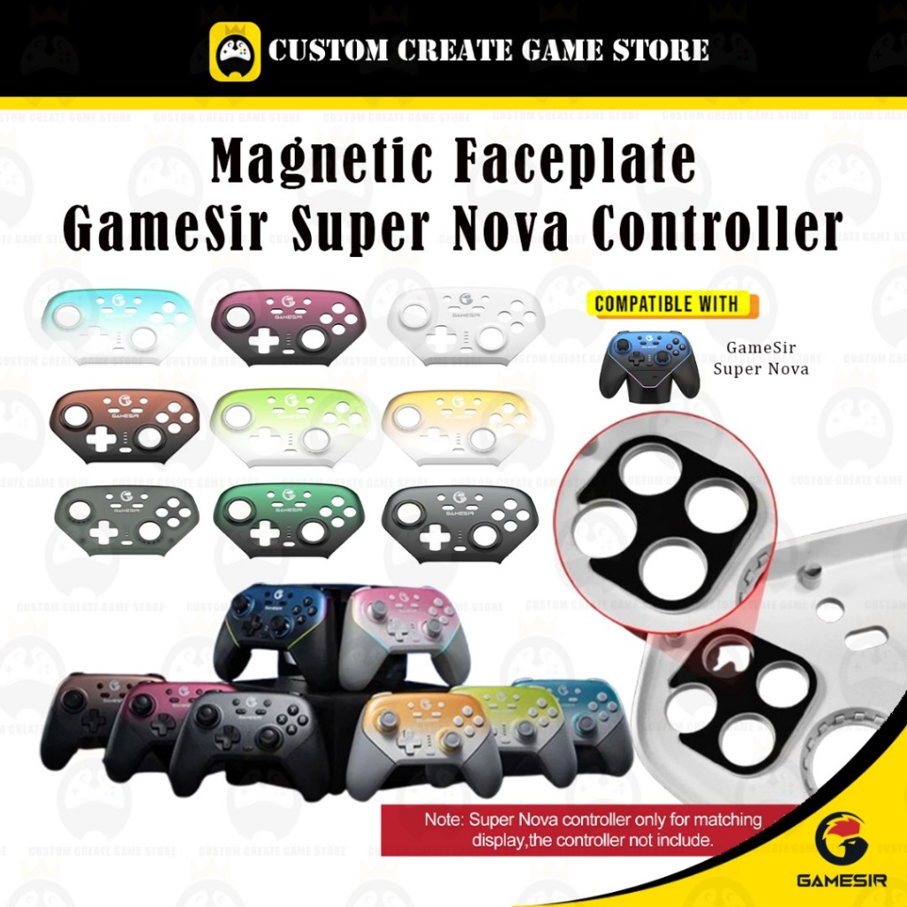 GameSir Super Nova Controller Magnetic Faceplate Personalize Gamepads ...