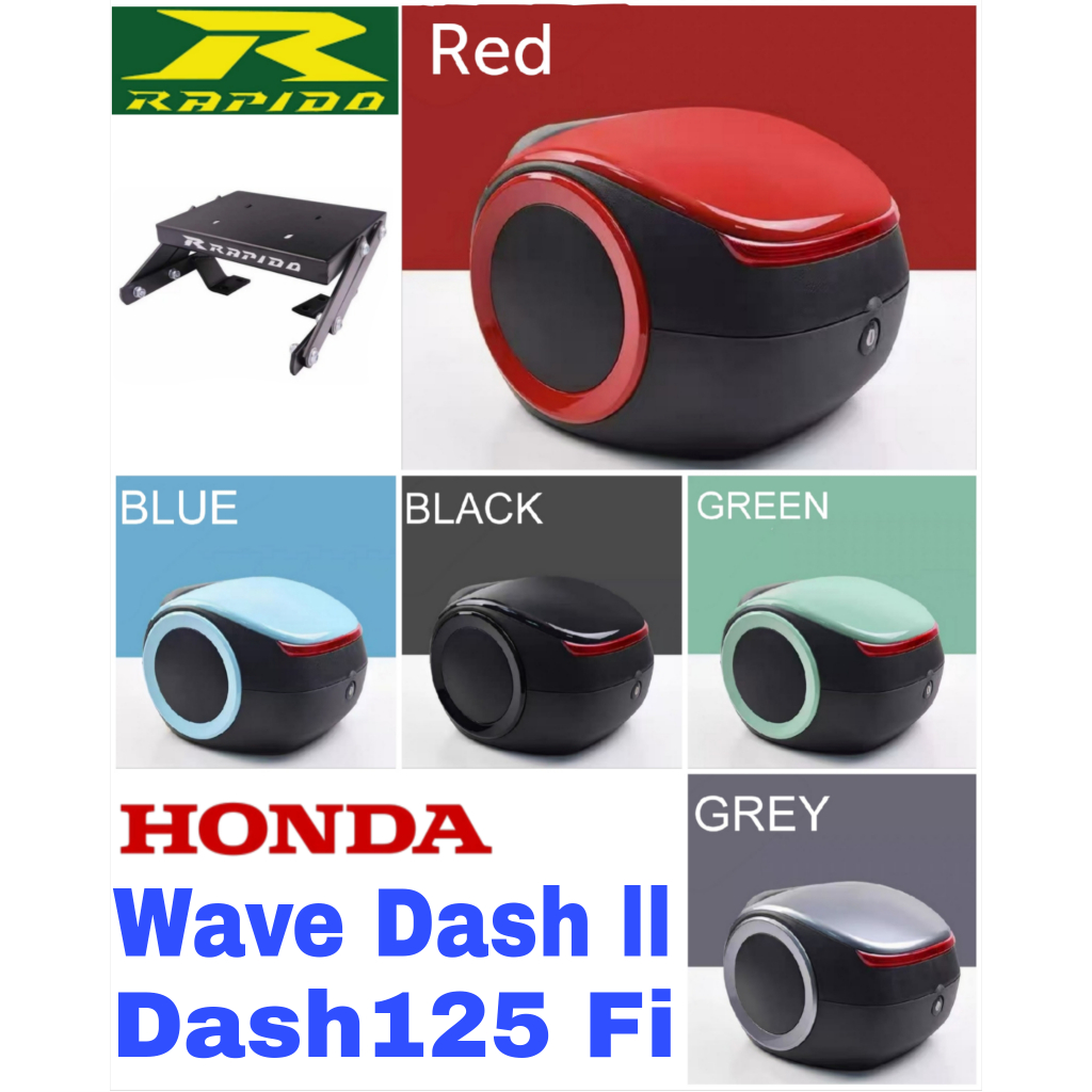 MONORACK ADJUSTABLE RAPIDO HONDA WAVE DASH II DASH 125 FI ALIEN TOP BOX ...