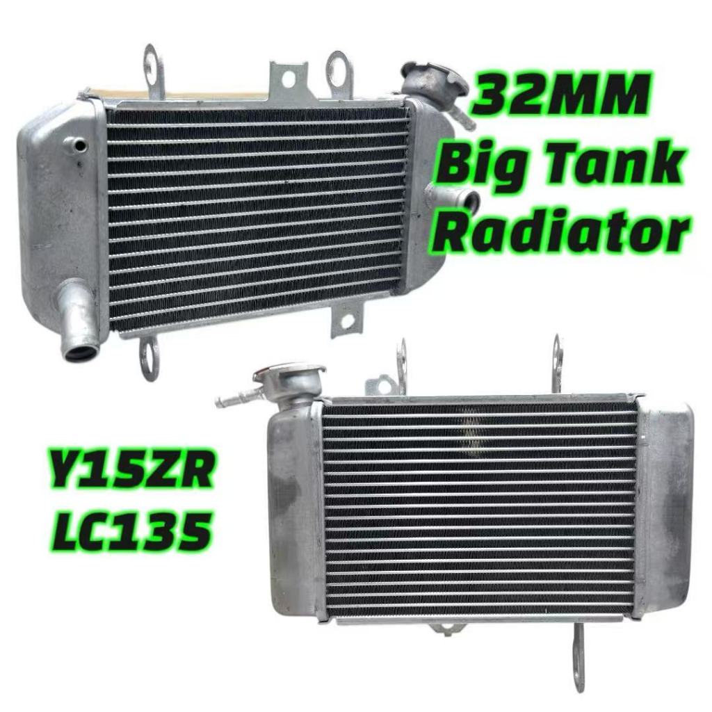 Yamaha Radiator Y15ZR LC135 Racing Big Size Radiator 32MM Tangki Air ...