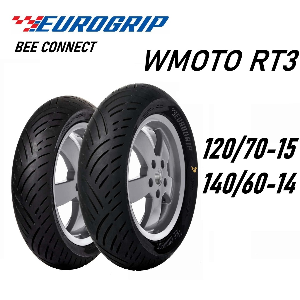 Eurogrip Tayar WMOTO RT3 Bee Connect Tyre 120/70-15 & 140/60-14 Ready ...
