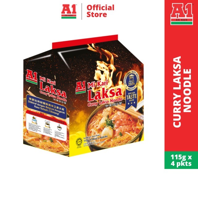 A1 Curry Laksa Noodle (115g x 4 pkts) [ Bundle ] | Shopee Malaysia