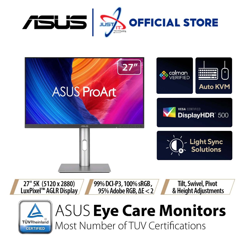 ASUS PROART PA27JCV 27" PROFESSIONAL MONITOR ( 27" IPS UHD / 5MS / 60HZ ...
