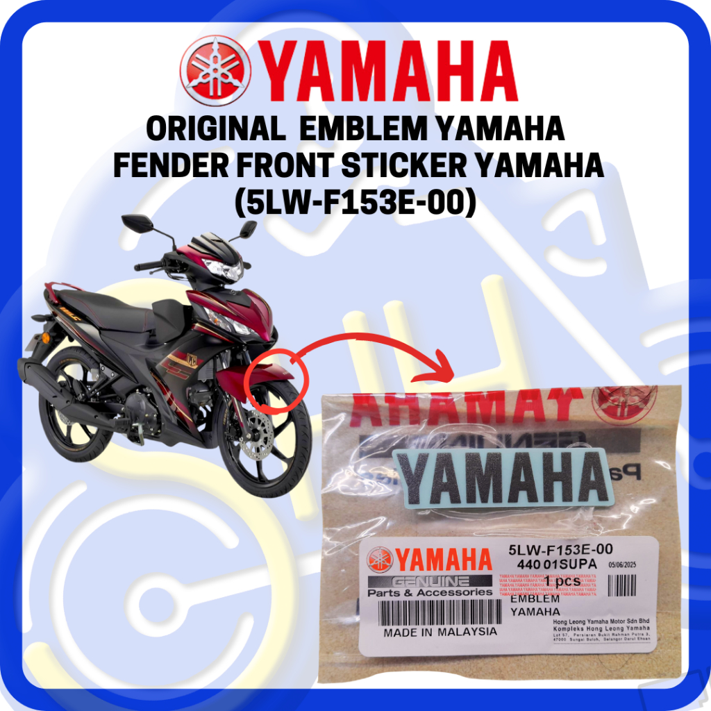 ORIGINAL YAMAHA EMBLEM LC135 135LC SE V8 135 LC SPECIAL EDITION STICKER ...