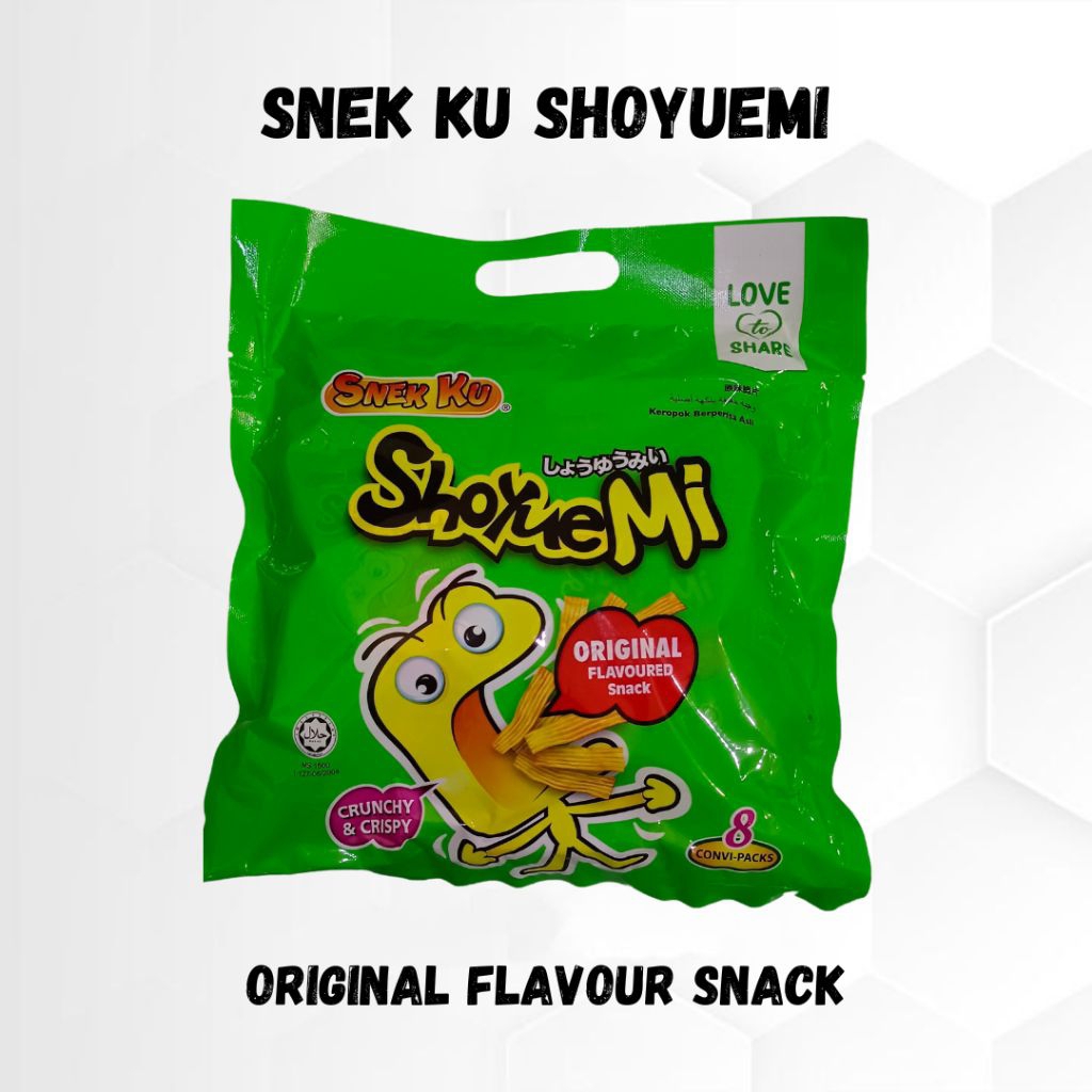 Snek Ku Shoyuemi Original Flavoured Snacks (8 packs) | Shopee Malaysia