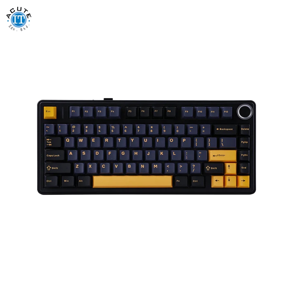 AULA F75 75% Gasket Wireless Mechanical Keyboard Thunder Black Reaper ...