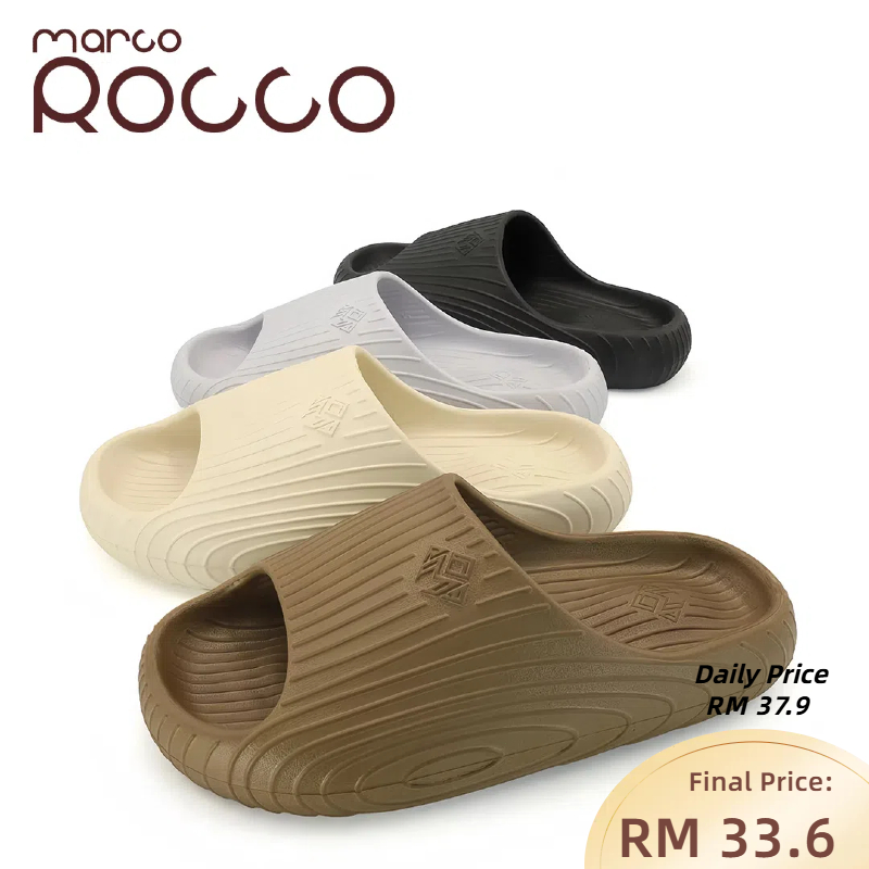 Marco Rocco Unisex Non-Slip Slide In Slipper Kasut Soft Flat Selipar ...