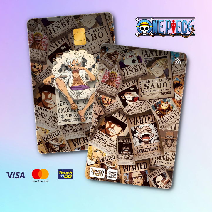 ONE PIECE LUFFY 1 TNG - TOUCH N GO STICKER CARD / ATM CARD STICKER ...