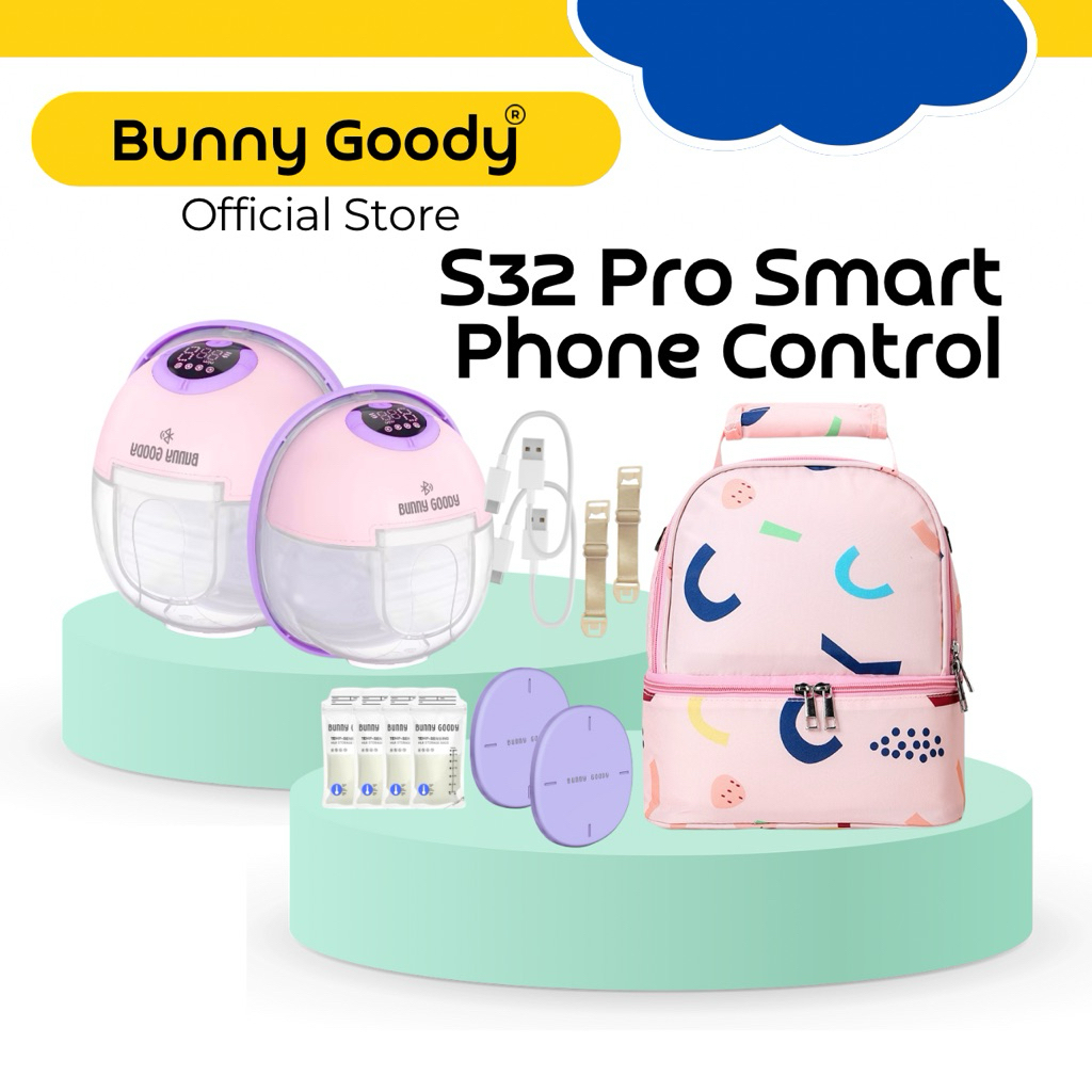 Bunny Goody S32 Pro Smart Wearable Pump with Bluetooth Apps Control ...
