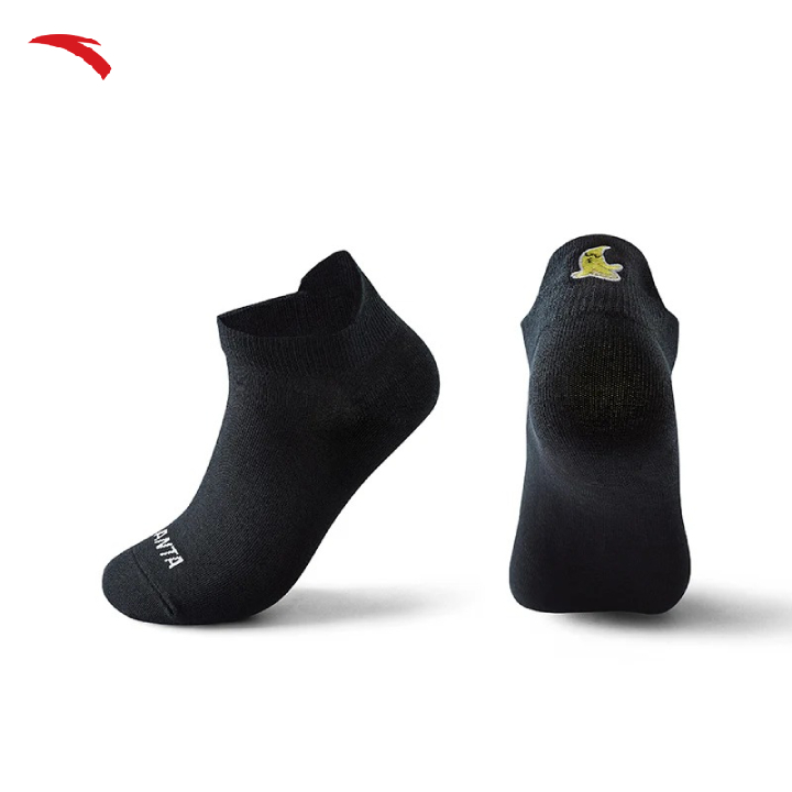 ANTA Unisex Lifestyle Ankle Socks 1925B8312-1 -Black (Stocking Unisex ...