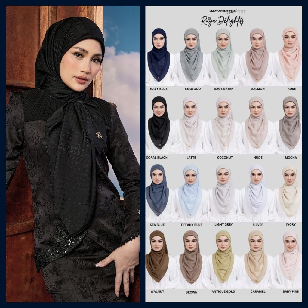 [𝗟𝗘𝗘𝗬𝗔𝗡𝗔𝗥𝗔𝗛𝗠𝗔𝗡.𝗦𝗖𝗔𝗥𝗩𝗘𝗦 𝗥𝗔𝗬𝗔 𝗗𝗘𝗟𝗜𝗚𝗛𝗧] TUDUNG BAWAL PLAIN MONOGRAM SERIES ...