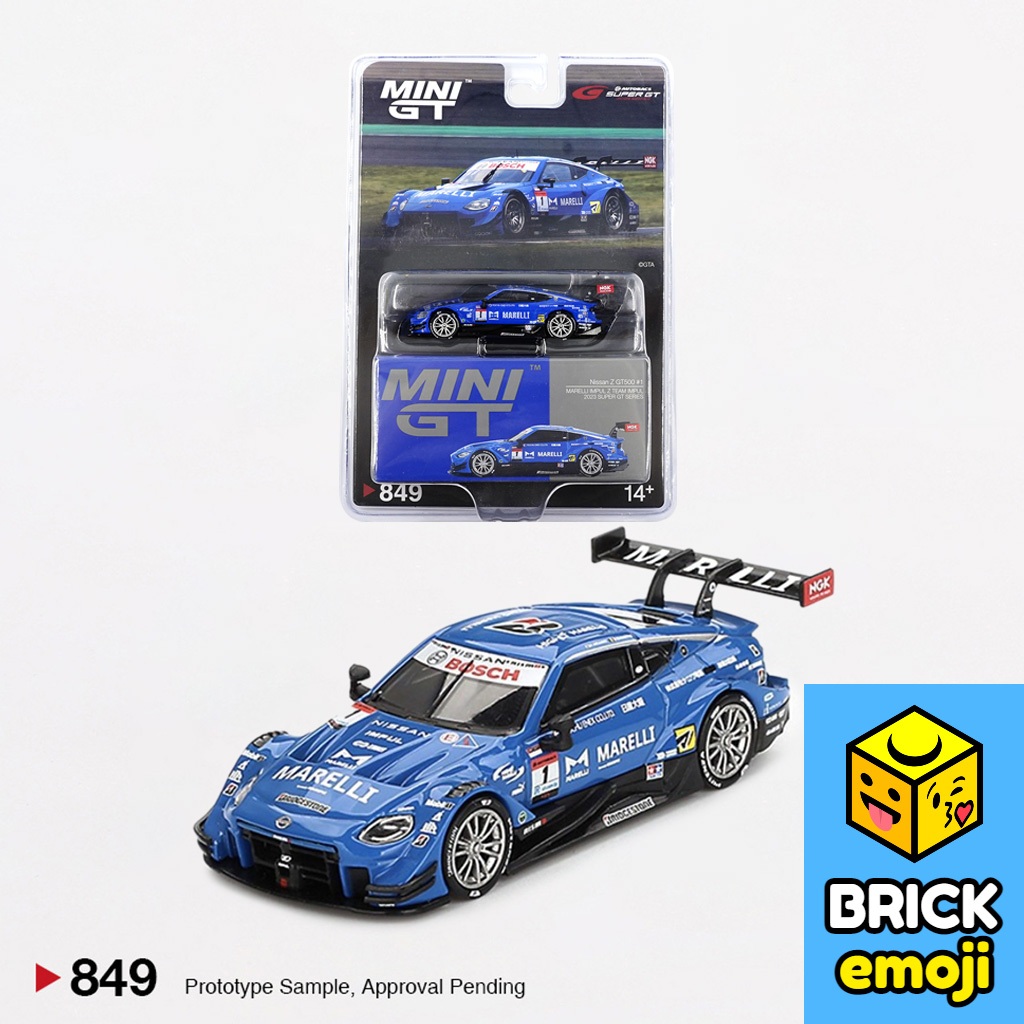 Mini GT 849 Nissan Z GT500 #1 Marelli Impul Z Team Impul 2023 Super GT Series 1/64 (Blister ...