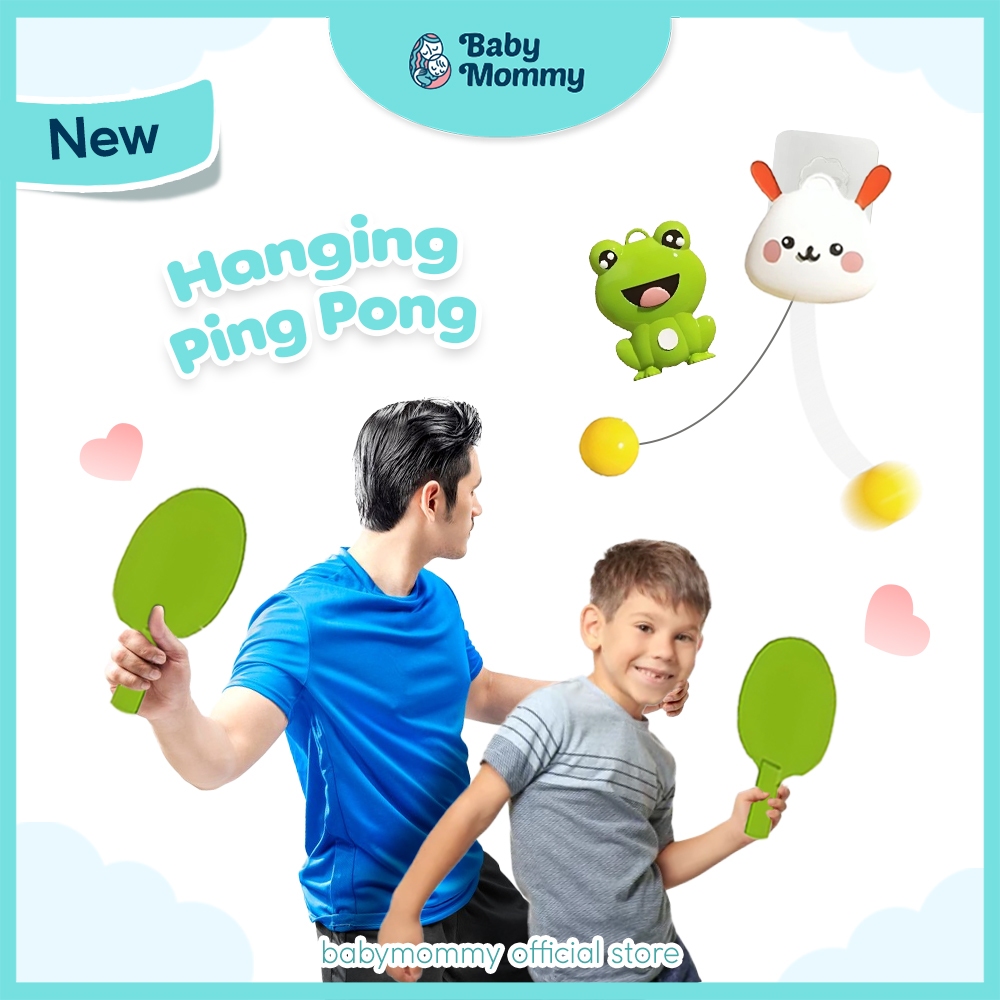 Babymommy👶Children Ping Pong Toy Trainer for Kids Ping Pong Toy Set ...