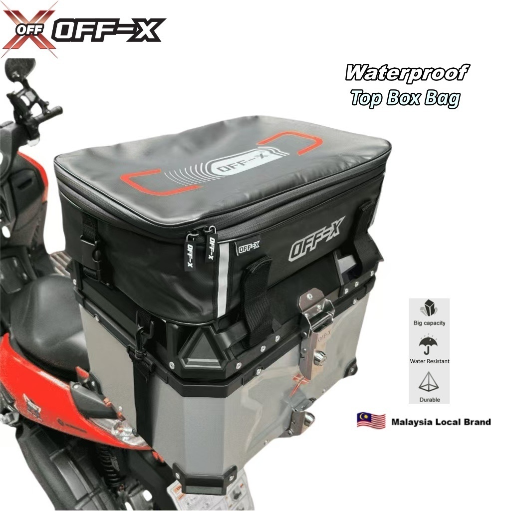OFF-X Waterproof Motorcycle Top Box Bag Dual Use For Sling Bag And ...
