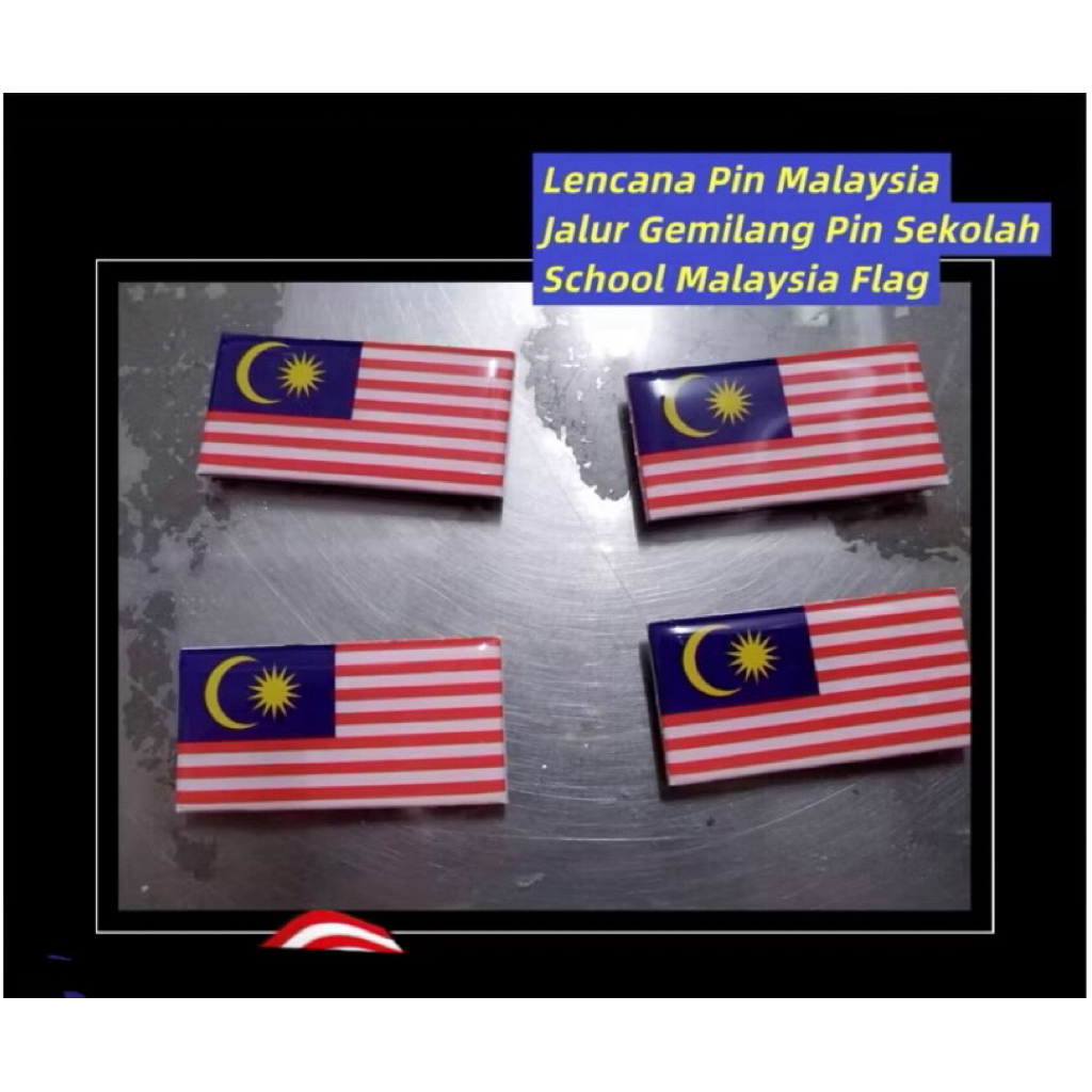 Lencana Pin Malaysia Jalur Gemilang Pin Sekolah 国旗徽章 School Malaysia ...