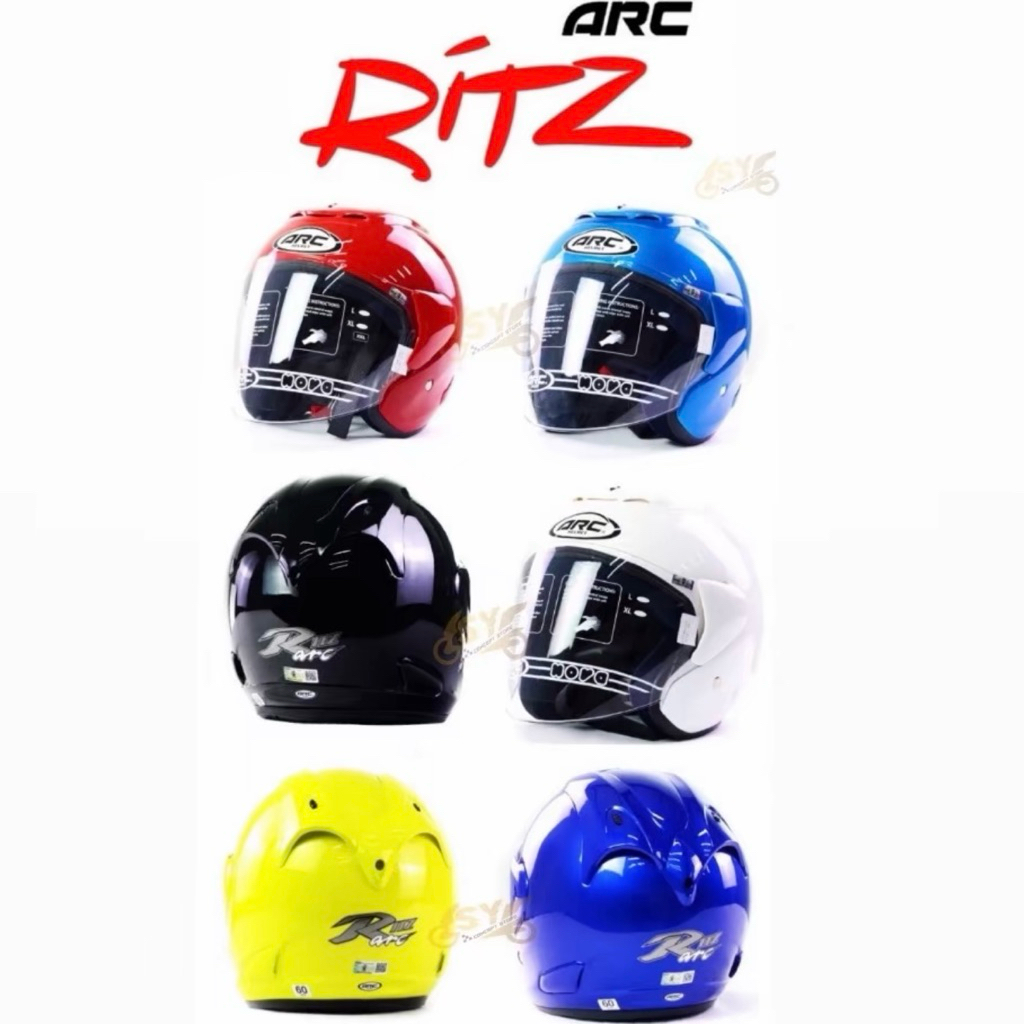 ARC RITZ Helmet ORIGINAL - Metallic / Matt Colour TOPI KELEDAR (SIRIM ...