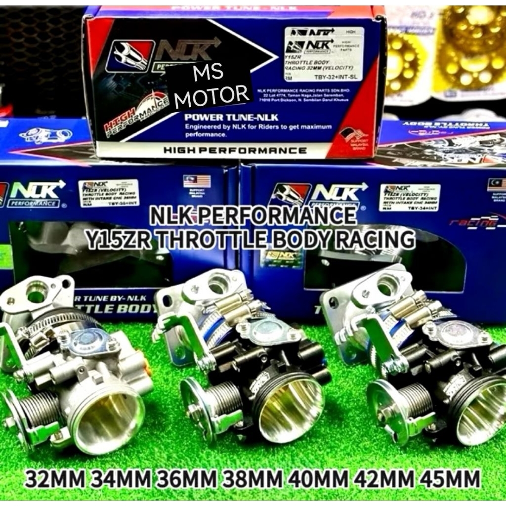 NLK PERFORMANCE Y15ZR THROTTLE BODY RACING 32MM 34MM 36MM 38MM 40MM ...