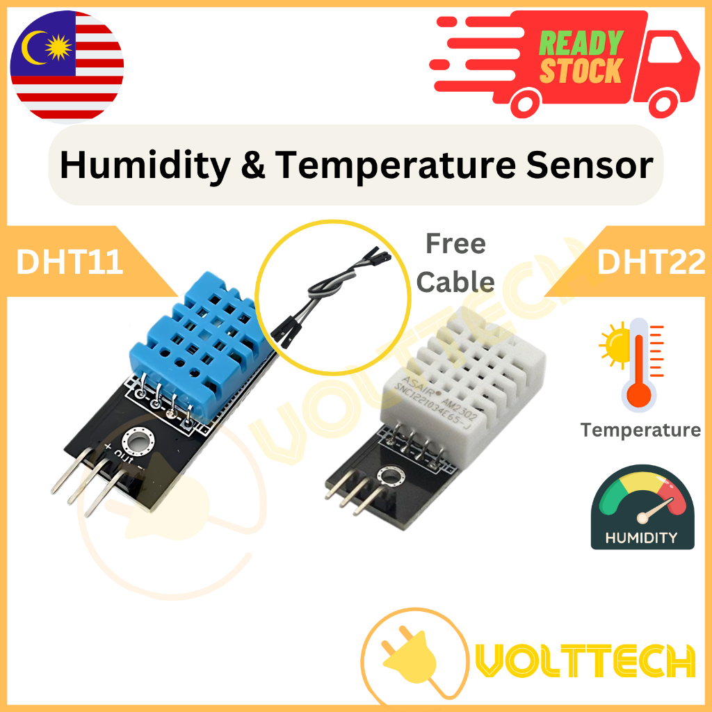 DHT11 DHT22 Temperature and Humidity Sensor Module High Sensitivity For ...
