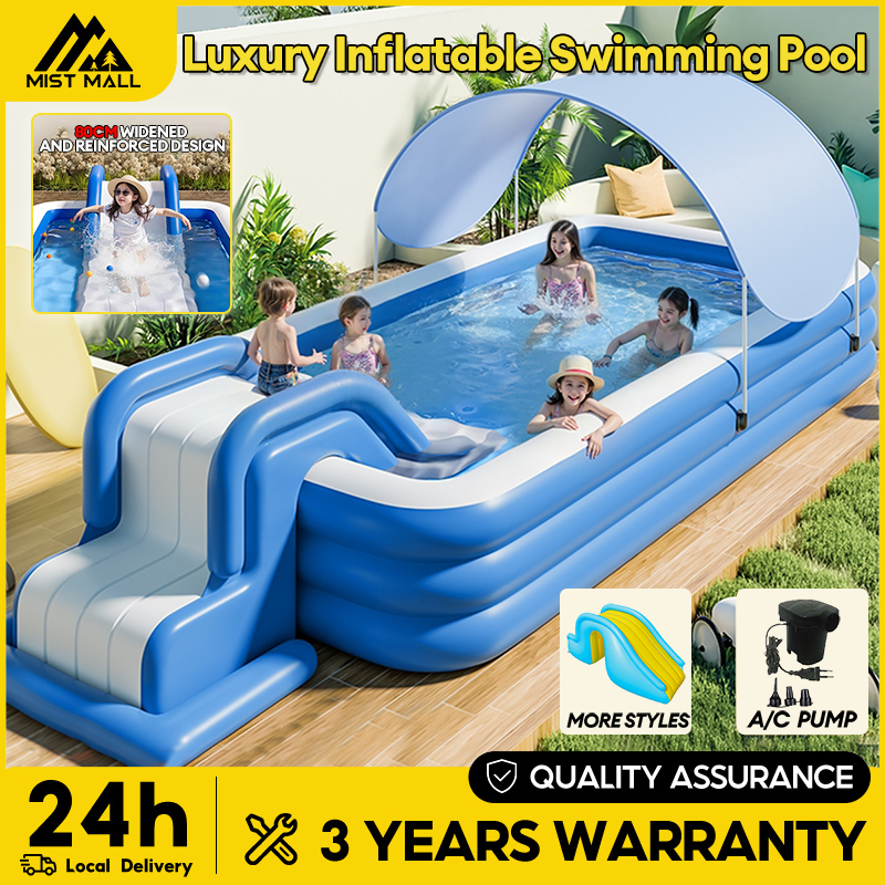 【WTHB】Inflatable Swimming Pool Kolam Mandi Budak Kolam Mandi Besar ...