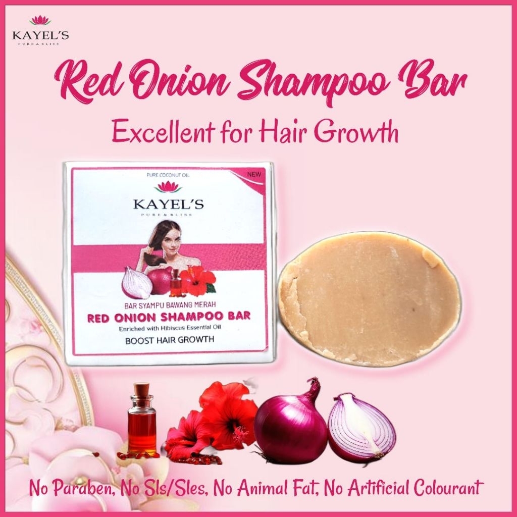 Red Onion Shampoo Bar/Hair Wash/Syampu Bawang Merah/Scalpcare/Hair ...