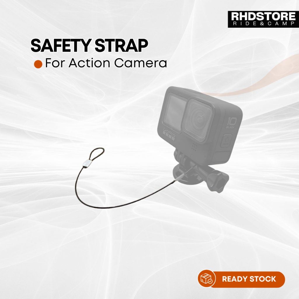 Stainless Safety Strap Wire Tether Lanyard Rope For Action Camera Gopro ...