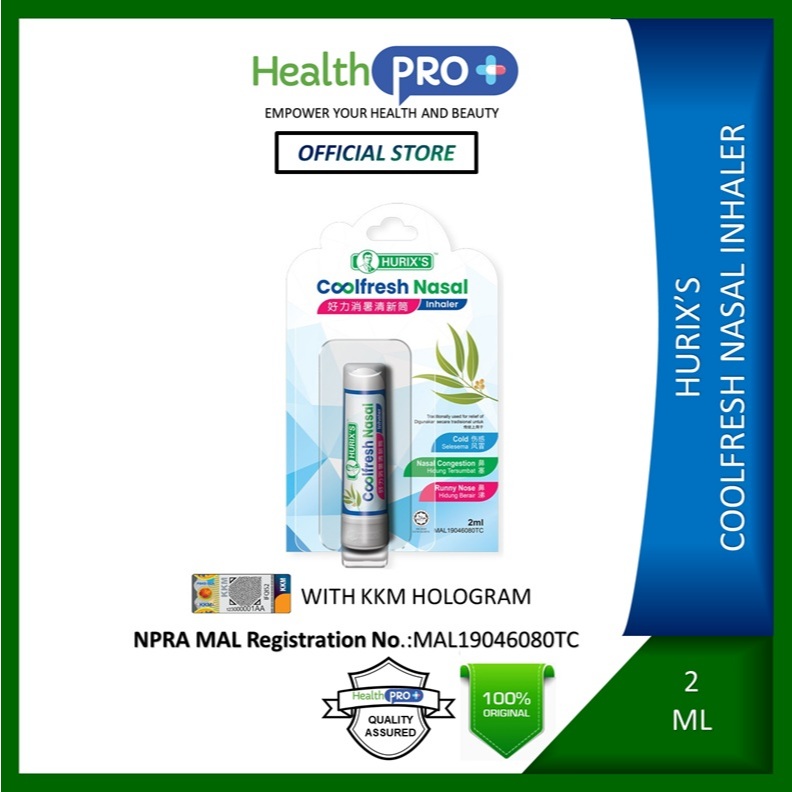 HURIX'S Coolfresh Nasal Inhaler 2ML EXPIRY:12/2026 | Shopee Malaysia