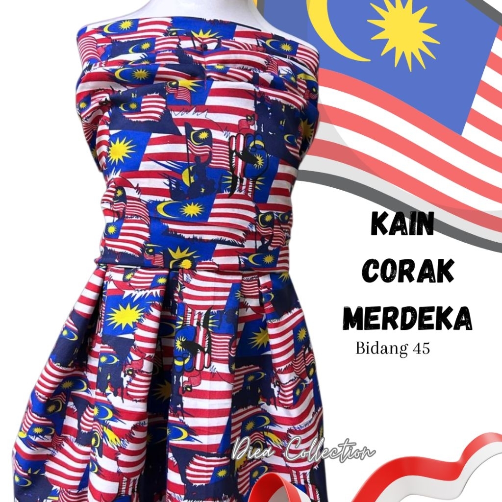 Kain meter corak Merdeka bidang 45" | Shopee Malaysia