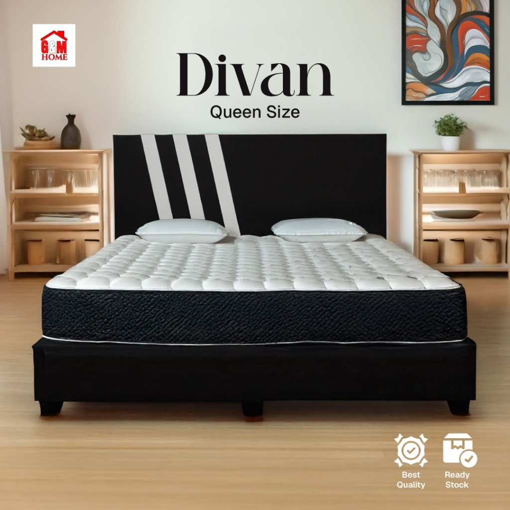 G&M Katil Queen Size Divan Queen Bed Frame Divan Katil Murah IKEA Katil ...