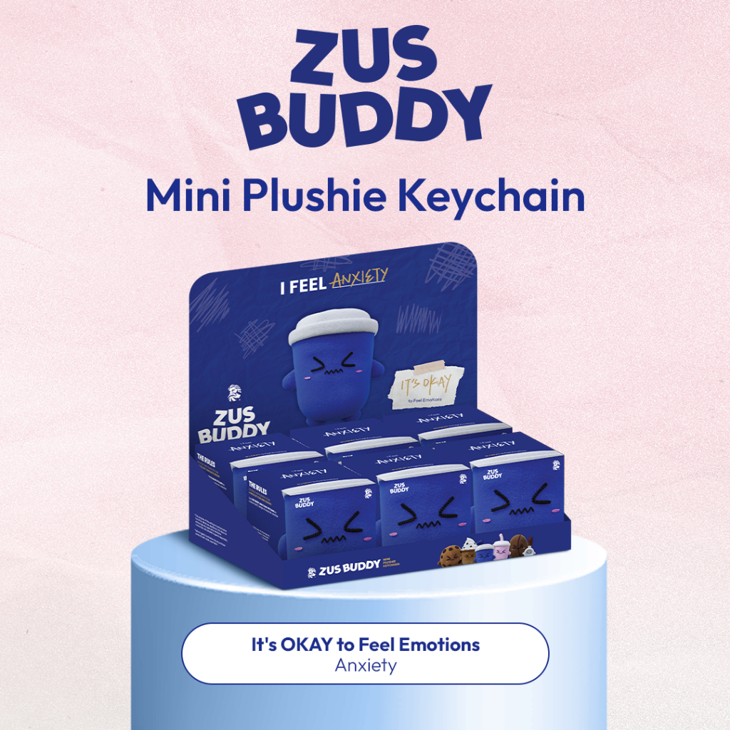 ZUS Buddy Mini Plushie Keychain - It's Okay to Feel Emotions - Full Set ...