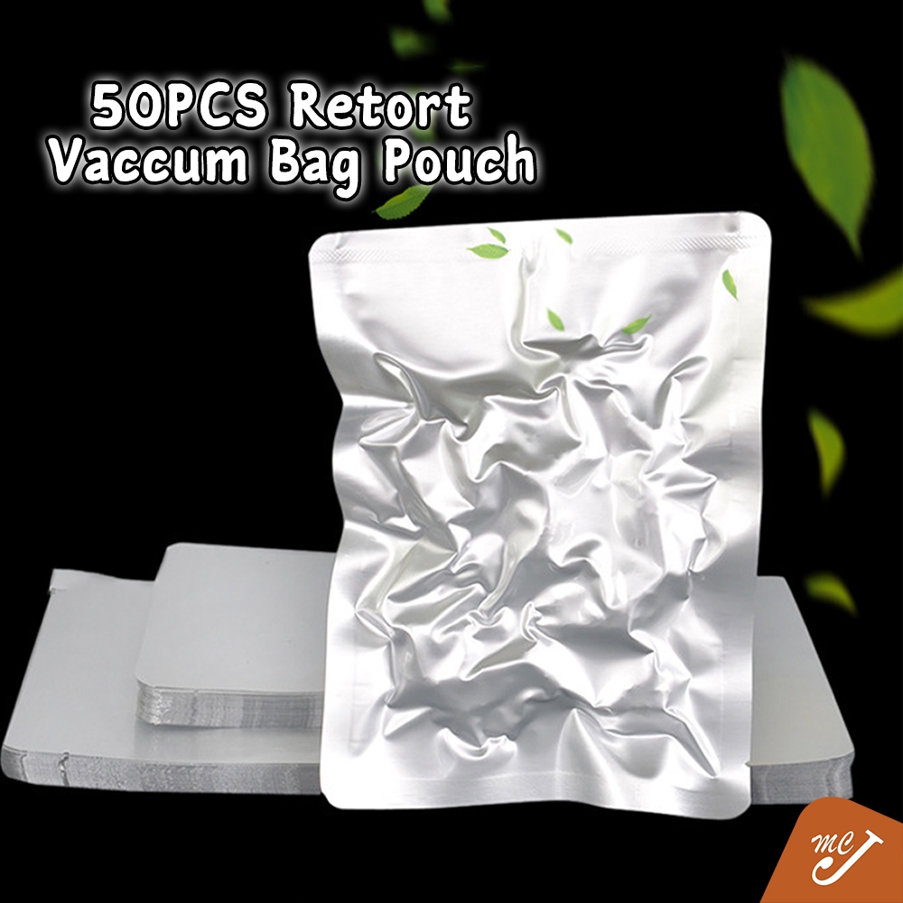 McJoden - RETORT POUCH 50pcs Retort Aluminium Foil Vaccum Bag Pouch ...