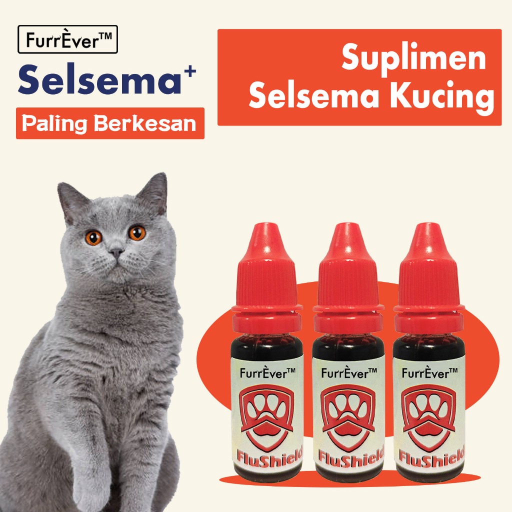FLUSHIELD Cat Treat Selsema dan Batuk Kucing Bersin Selesema Paling ...