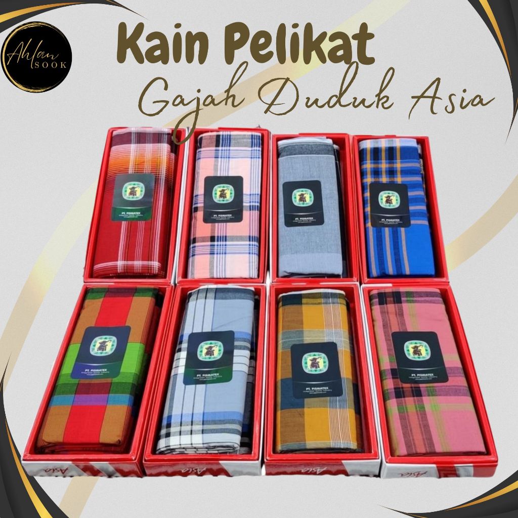 Kain Pelikat Gajah Duduk Asia Cotton Attire Sarung | Shopee Malaysia