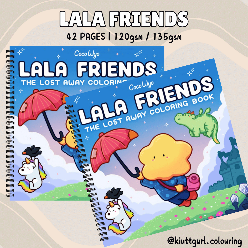 LALA FRIENDS By Coco Wyo Coloring Books 42pages | Shopee Malaysia