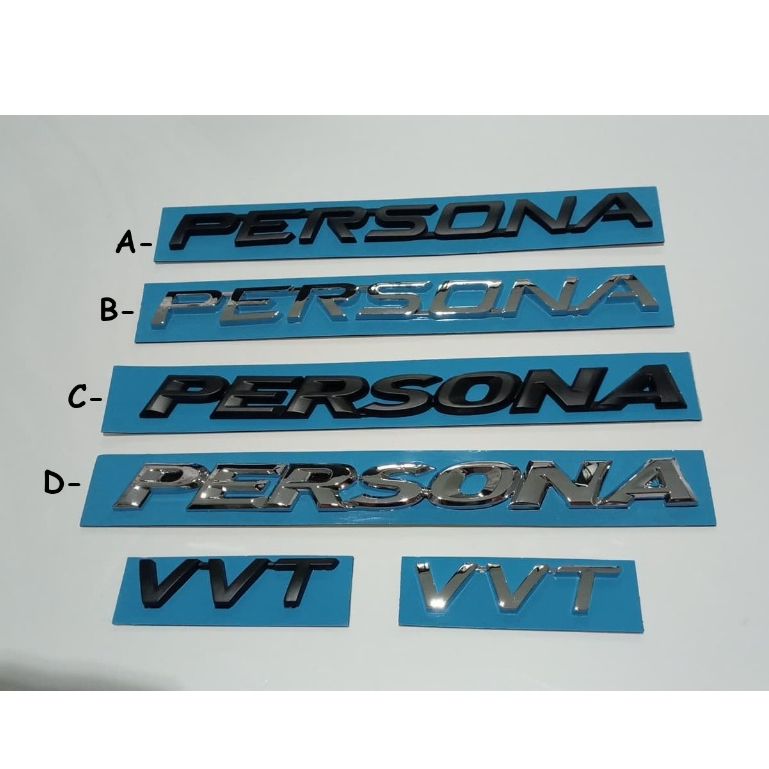 EMBLEM LOGO FOR PROTON PERSONA VVT (ABS) | Shopee Malaysia