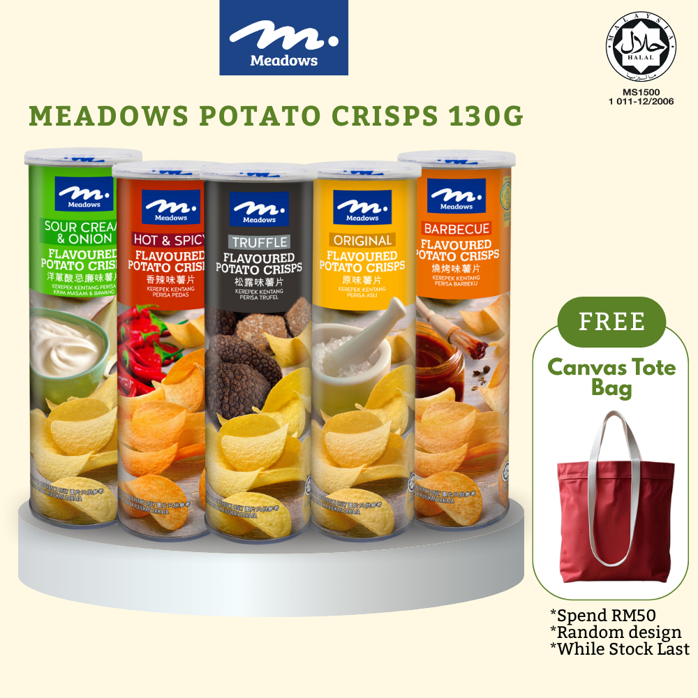 Online Exclusive Meadows Potato Crisps Chips 130g - Truffle / Original ...