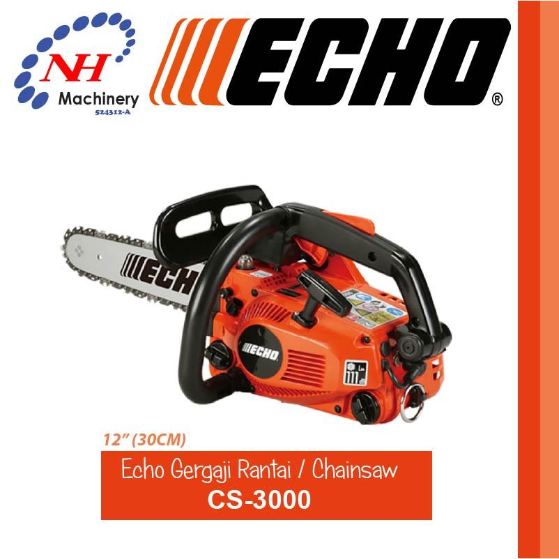 ECHO CS3000 - 12" GERGAJI RANTAI PETROL / 12" PETROL CHAINSAW | Shopee ...