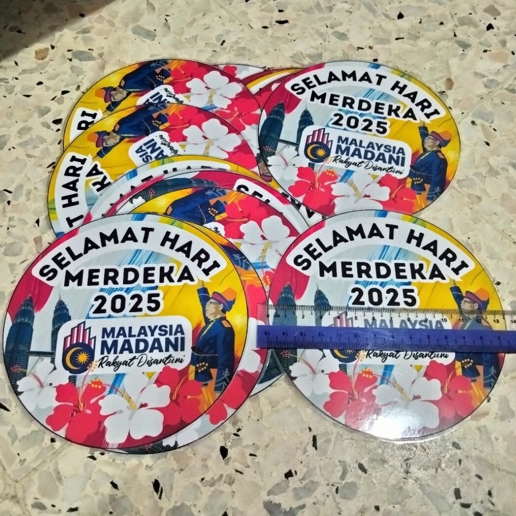 Merdeka logo, hiasan merdeka, logo madani, | Shopee Malaysia