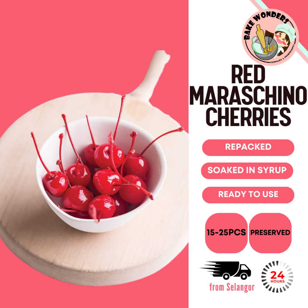 Red Maraschino Cherry/ Cherries/ Red Cherry/ Red Marachino Cherries ...