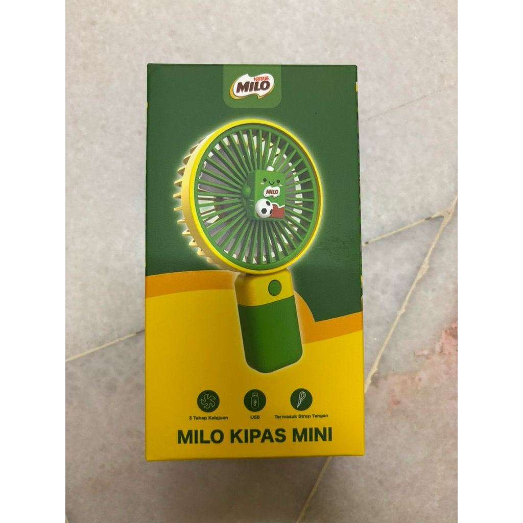 Mini Fan MILO Rechargeable 2025 (Limited Edition) | Shopee Malaysia