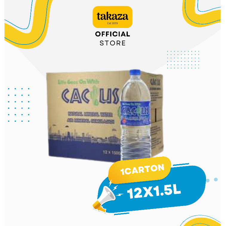 Cactus Mineral Water 12x1.5L (Carton) | Shopee Malaysia