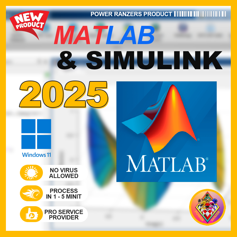 MathWorks MATLAB 2025A + Video Guide for Windows PC 💻 +Video Guide 💻 Lifetime 💻 Full Version ...