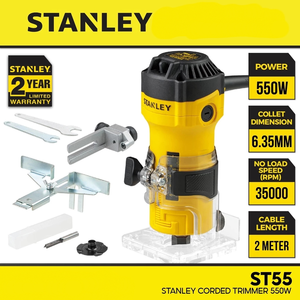 Stanley ST55 Corded Trimmer (550W/6.35mm) | Shopee Malaysia