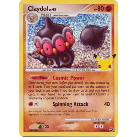Pokémon TCG - Claydol - 15/106 - Holo Rare (Classic Collection ...