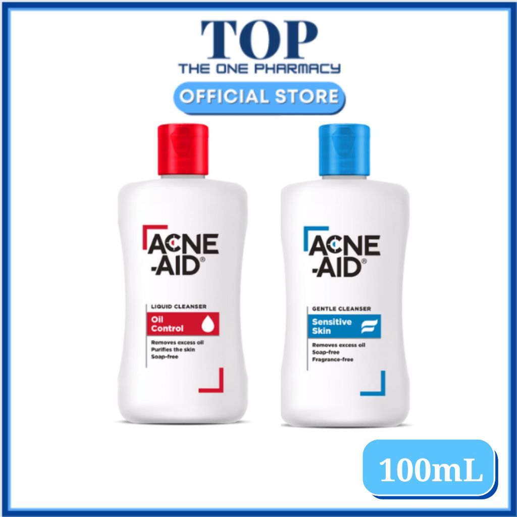 Acne-Aid Oil Control Liquid Cleanser/ Sensitive Skin Gentle Cleanser ...