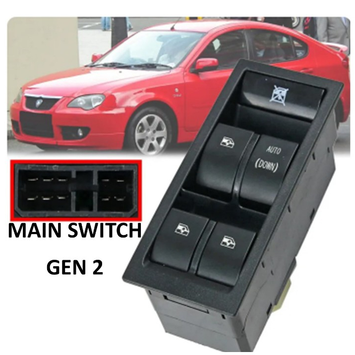 Proton Gen 2 Power Window OEM Power Window Main Switch Suis Tingkap ...