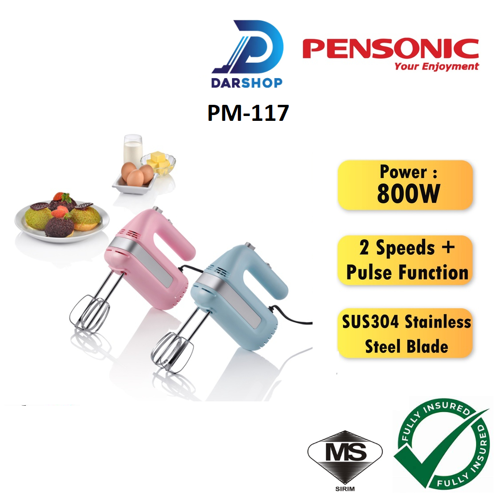 Pensonic Hand Mixer Handheld Cake Mixer Blue / Pink Pengadun Tangan ...