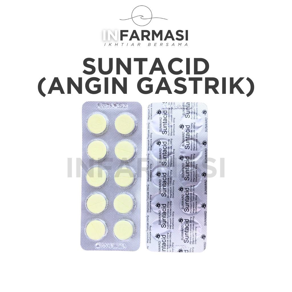Suntacid Tablet 10's (Strip) – Ubat Angin Antasid untuk Melegakan ...