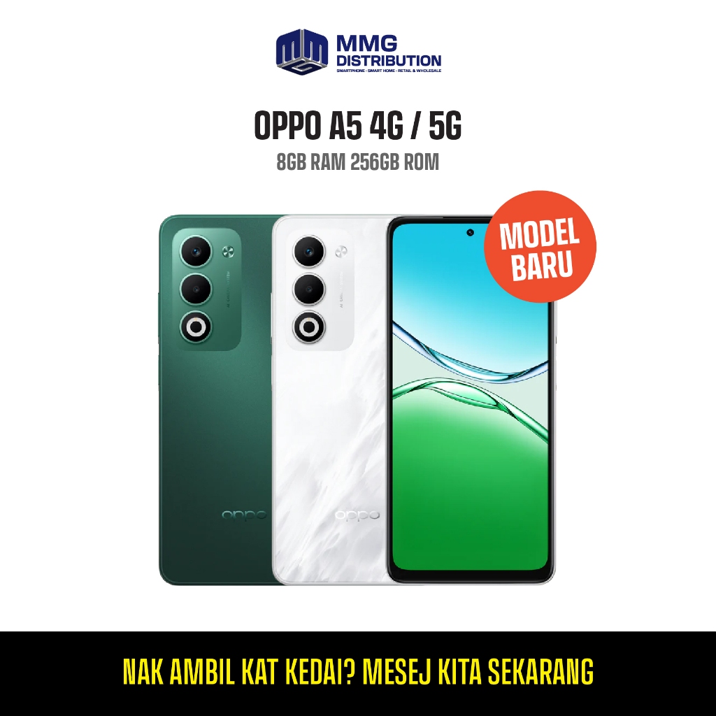 OPPO A5 5G / 4G / A5i 4G (8+256GB / 6+128GB / 4+128GB) - STOK SEDIA ADA, 1 Tahun OPPO Malaysia ...
