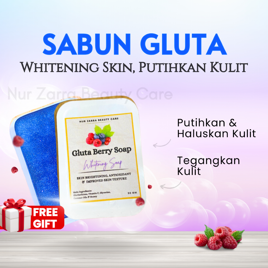 🔥Sabun Gluta Putihkan Kulit Whitening Skin, Lembutkan Kulit, Haluskan ...