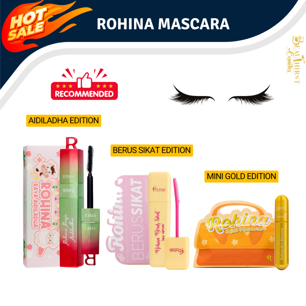 Mascara Rohina RAYA AIDILADHA 2025 | Berus Sikat | MINI GOLD EDITION ...