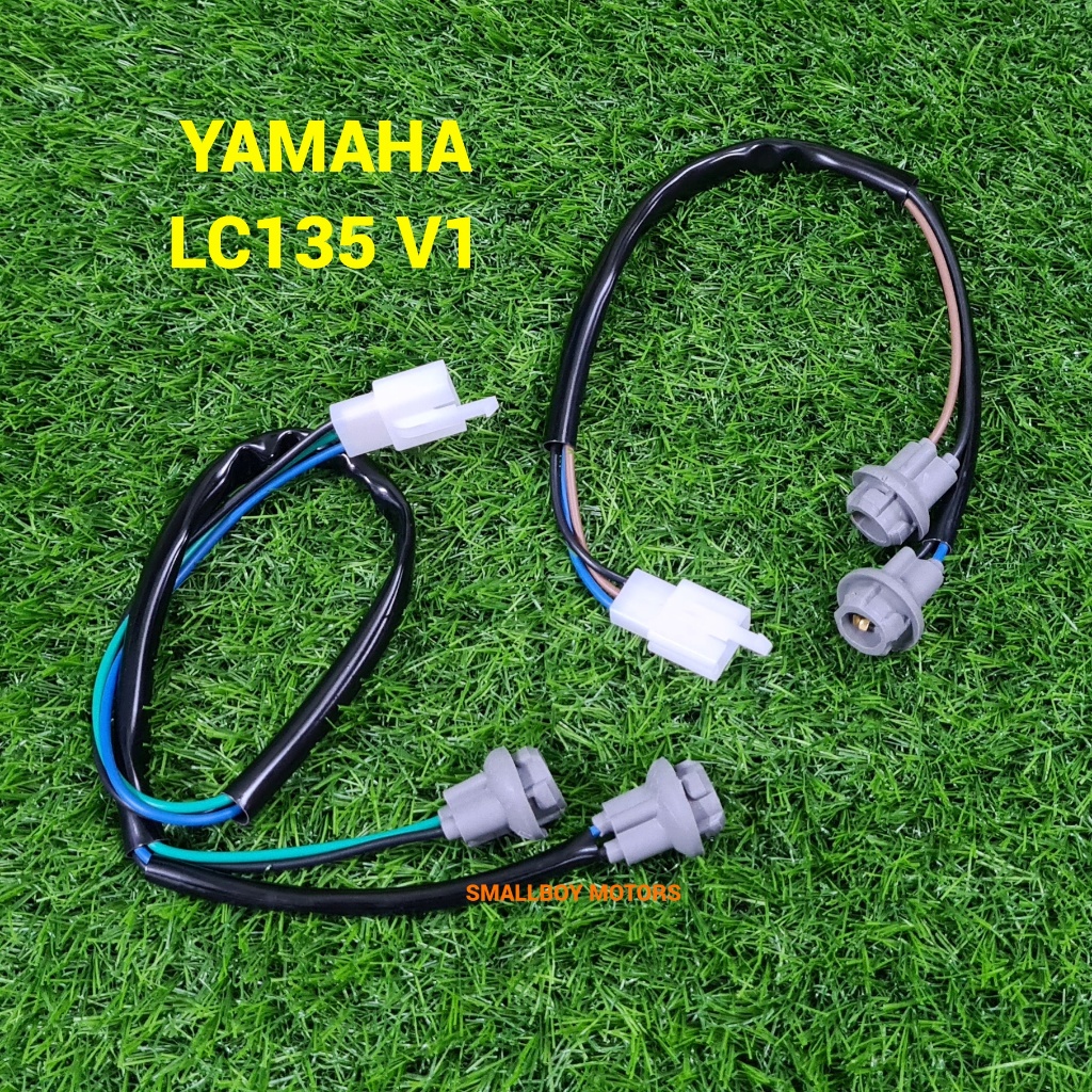 YAMAHA LC135 V1 FRONT SIGNAL SOCKET WIRE WAYAR SOKET DEPAN SIGNAL SET LC 135 135V1 LAMA OLD ...
